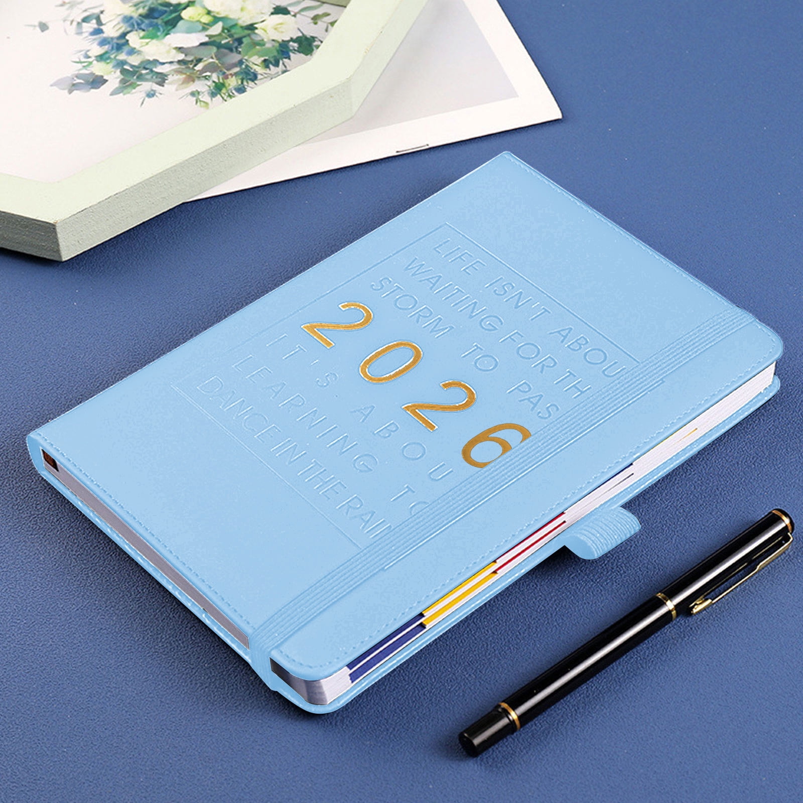 2026 Daily Planner - 365 Day Hourly Schedule Organizer with Elastic Pen ...