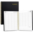 2026 Daily Planner, 4-Person Group Appointment Book with Quarter-Hourly ...