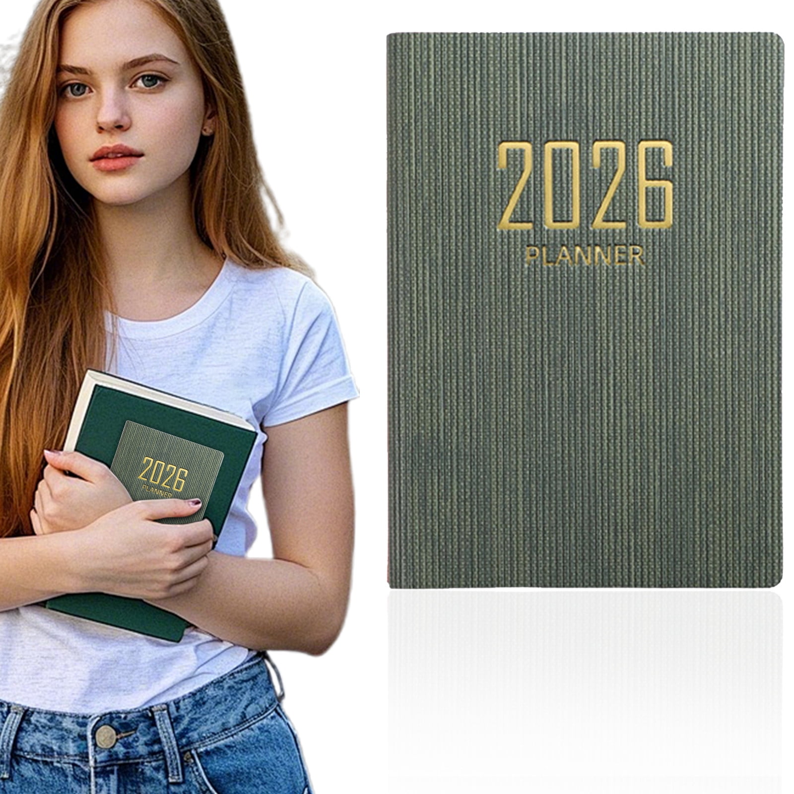 2026 Daily Planner, A6 Pocket Size Notebook Organizer, Academic Student ...