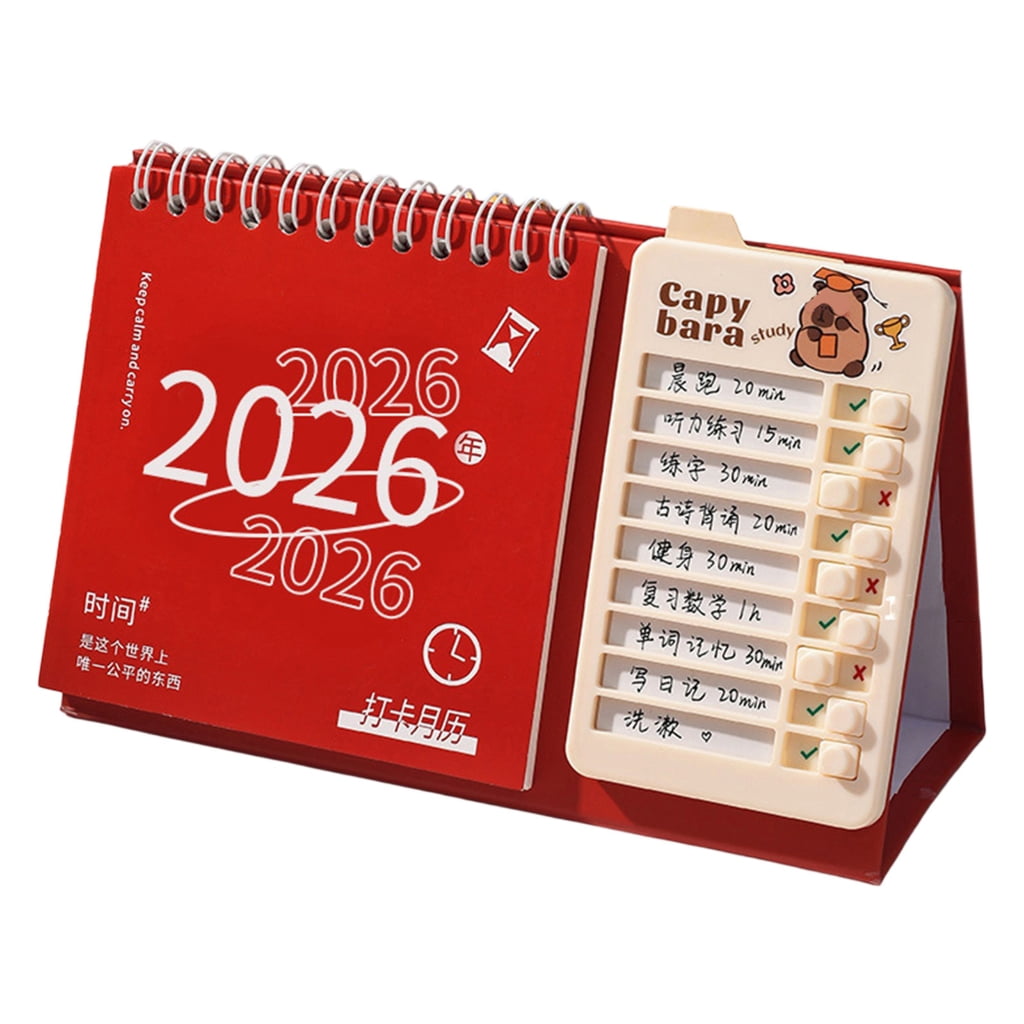 2026 Paper Desk Calendar Organizers Multifunction Yearly Planner ...