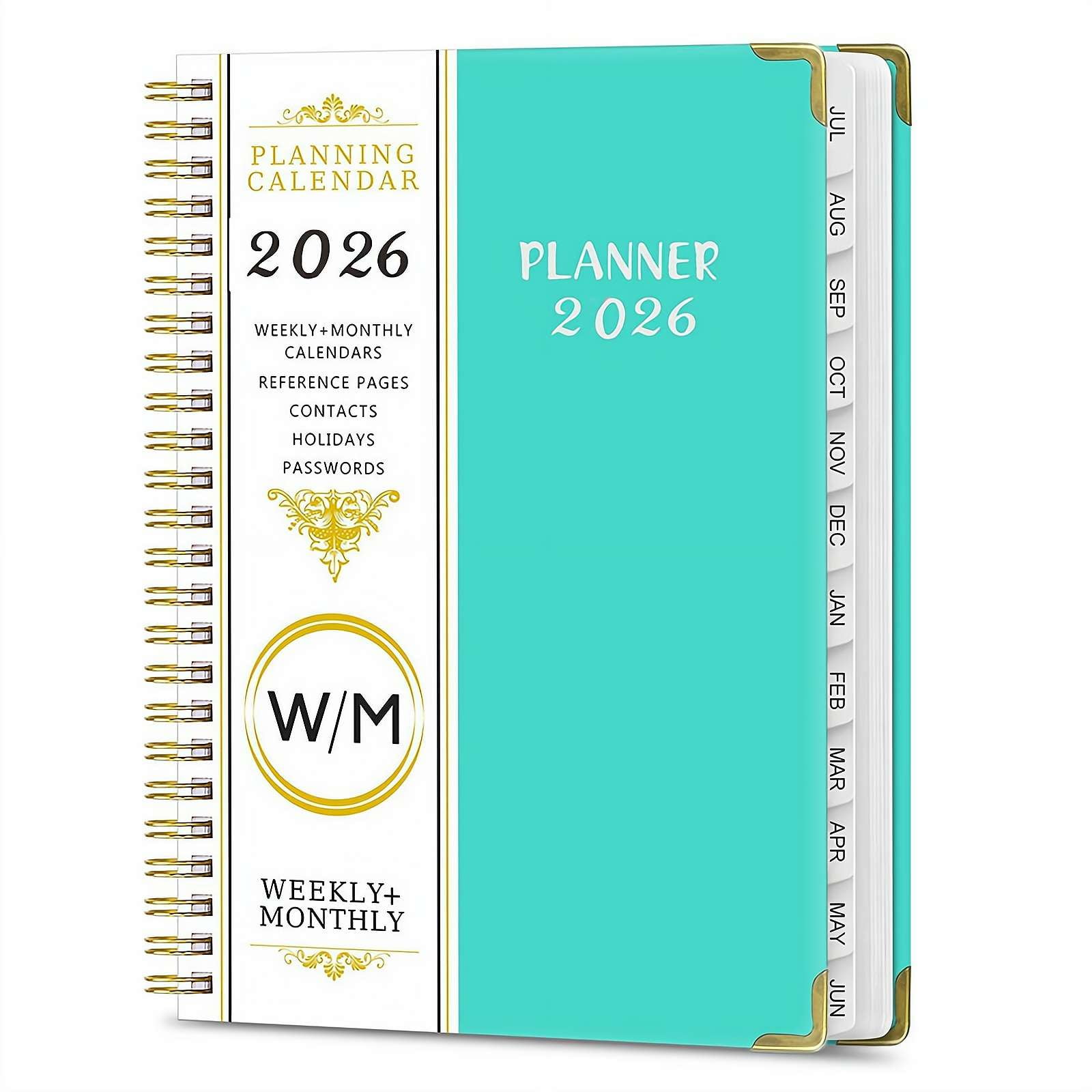 2026 Daily Planner Notebook | Large Agenda 365 Day Scheduler | Hourly ...