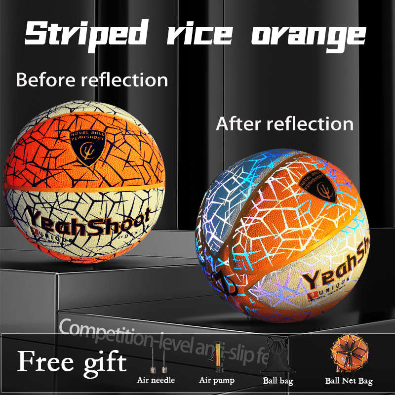 2026 Dark-Glowing Holographic Basketball - Light-Up Luminous Basketball ...