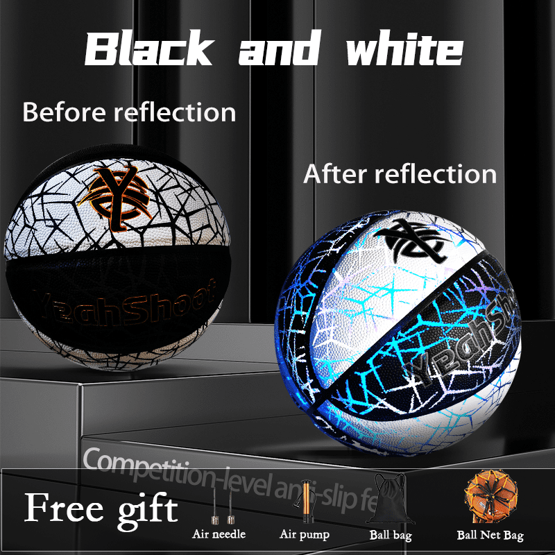 2026 Dark-Glowing Holographic Basketball - Light-Up Luminous Basketball ...