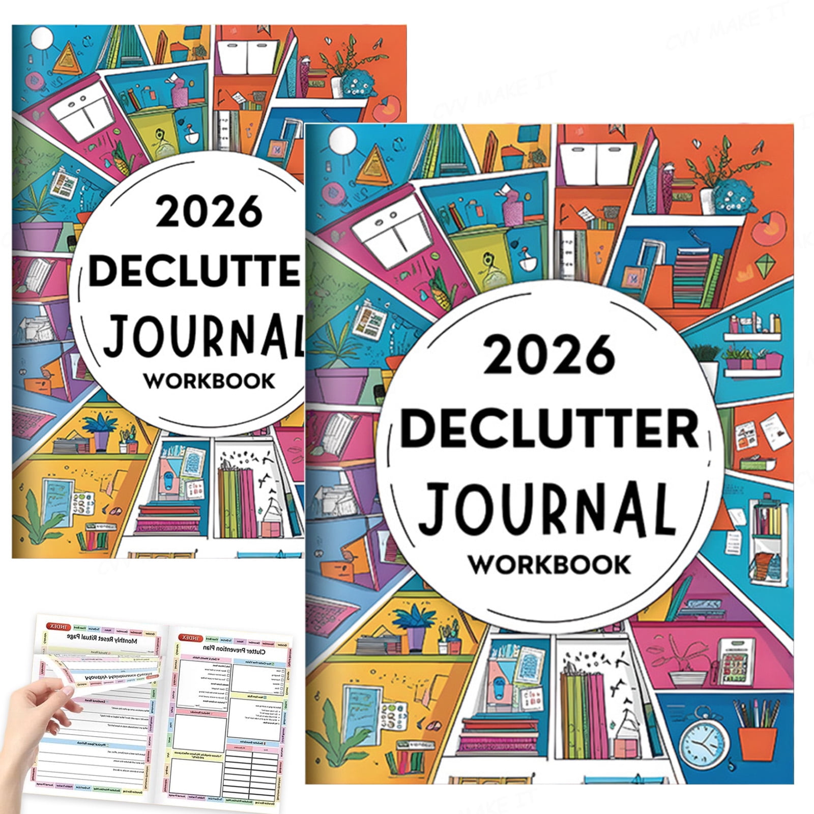 2026 Declutter Journal Workbook 60 Page Guided Organization Planner ...