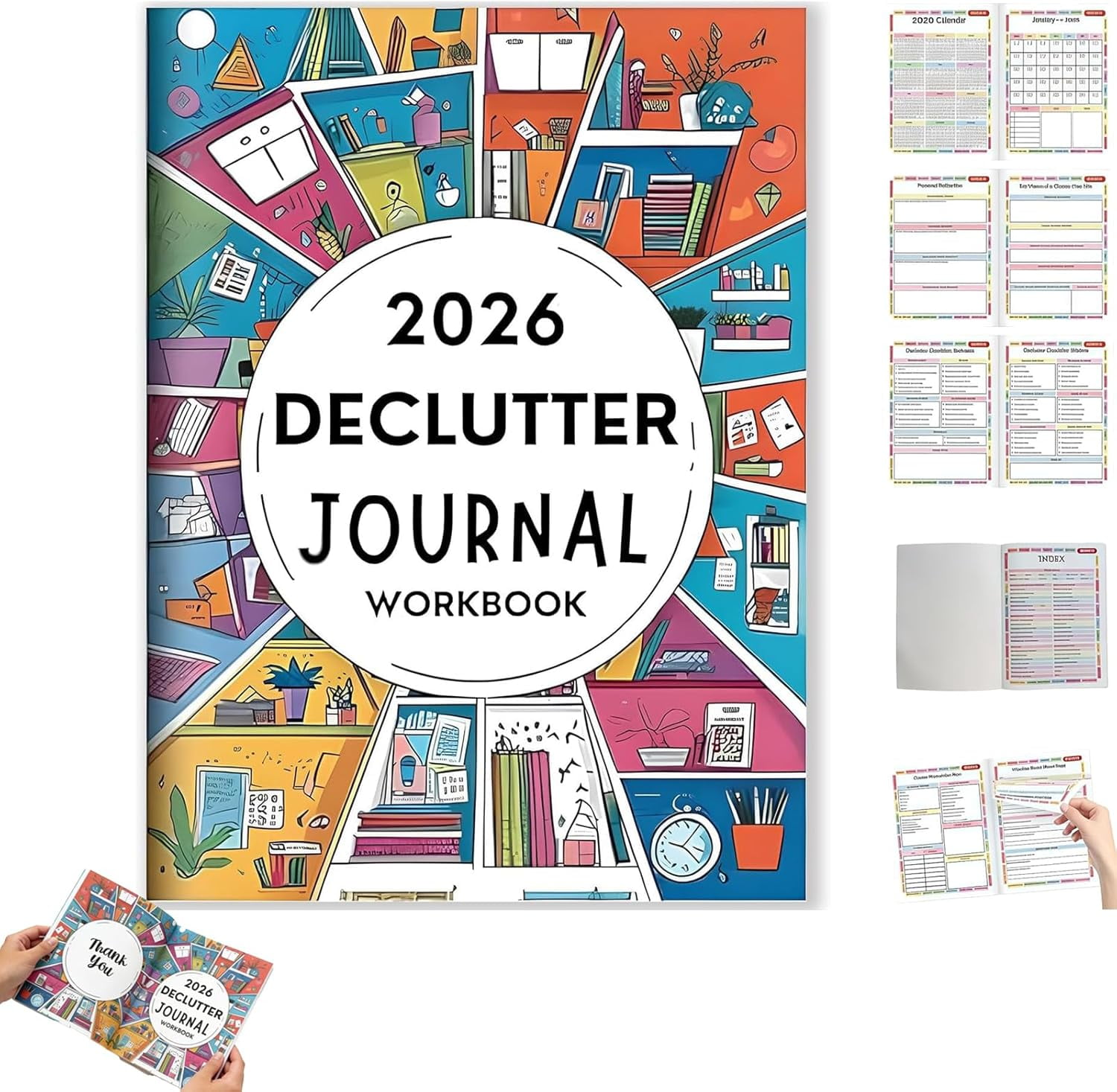2026 Declutter Journal Workbook, 60 Page Guided & Weekly/Monthly ...