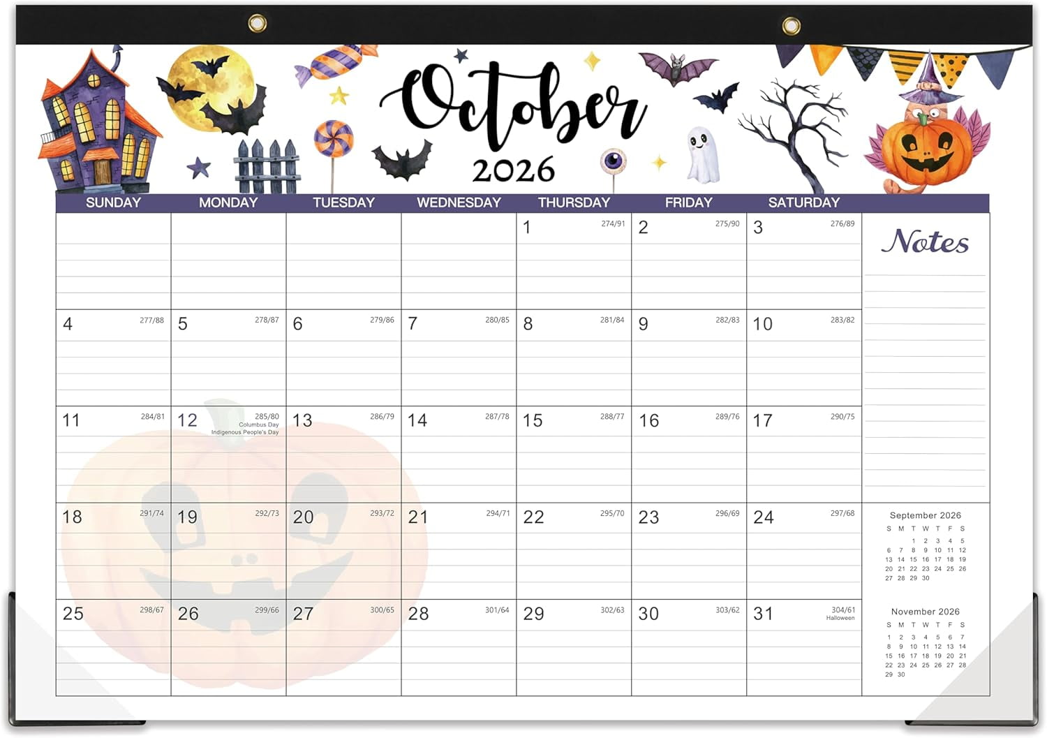 2026 Desk Calendar, 12 Months Calendar 2026, January - December, 17" x ...