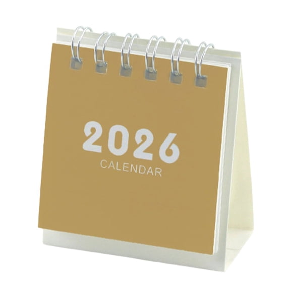 2026 Desk Calendar 17-Month Aug 2025-Dec 2026 Twin-Coil Office Planner ...