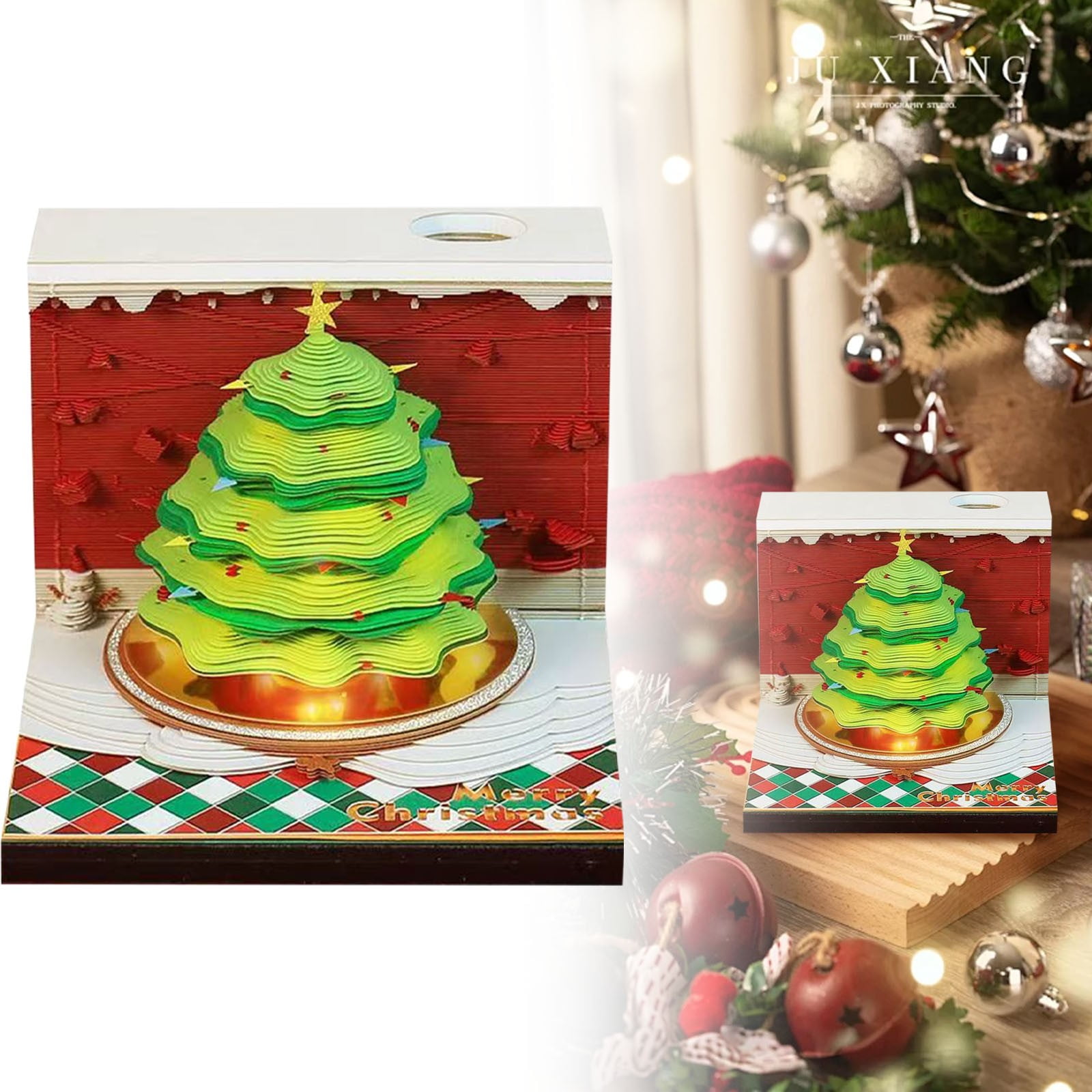 2026 Desk Calendar 3D Tear Calendar Paper Carving Art Memo Notepad For ...