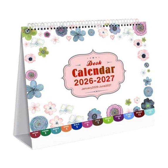 2026 Desk Calendar, Monthly Desktop Planner with Memo Notes, Simple ...