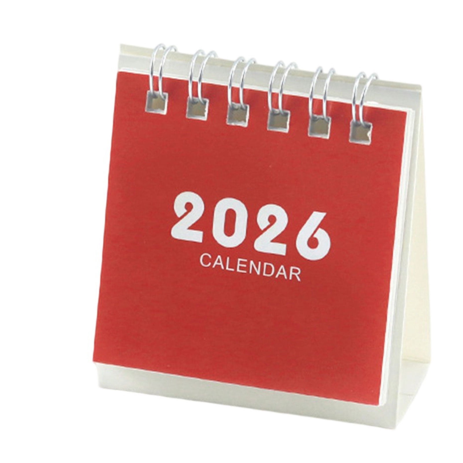 2026 Desk Calendar Twin-Coil Binding 17 month Paper Calendar from Aug ...