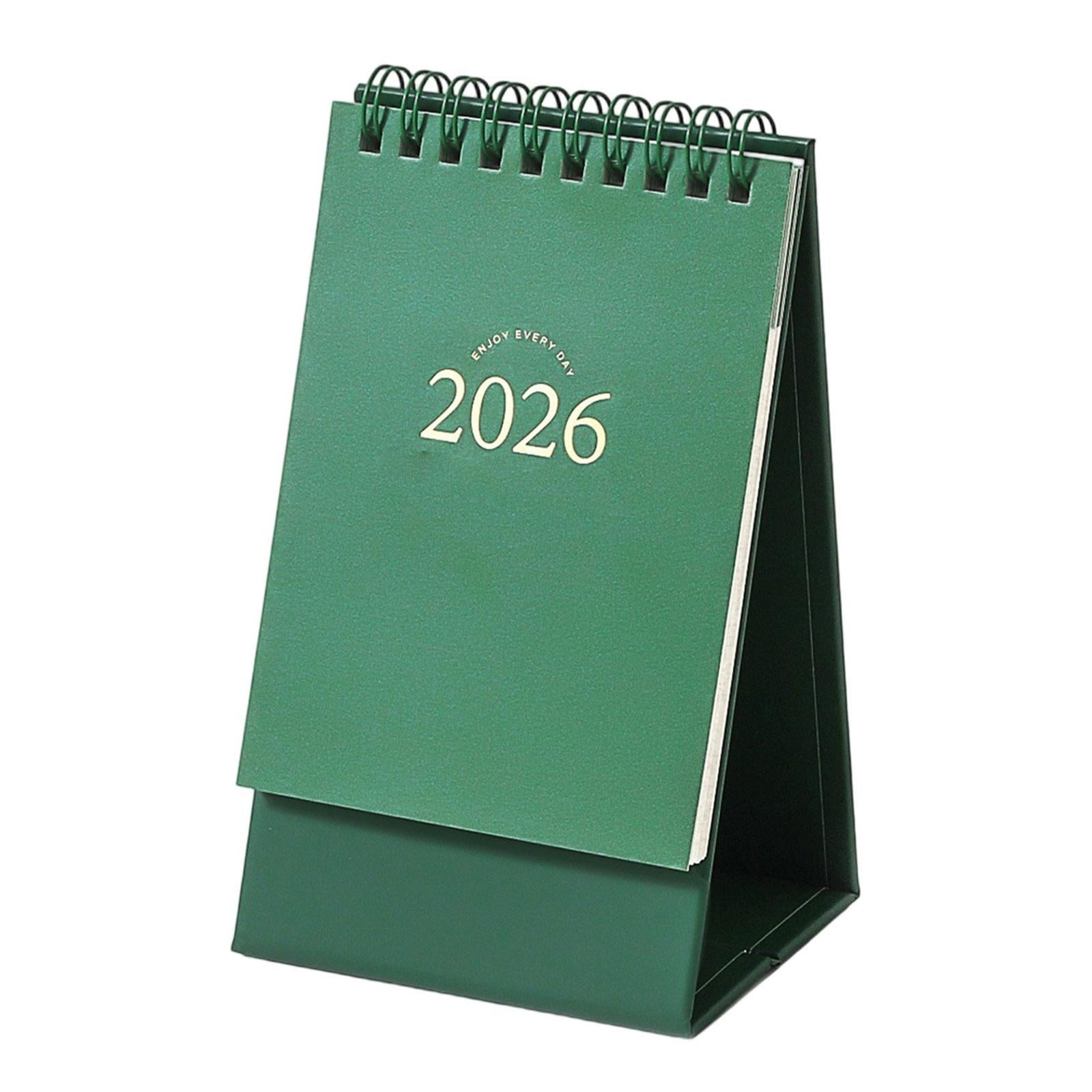 2026 Desk Calendar Twin-Coil Binding Paper Calendars Writing Pad 16 ...