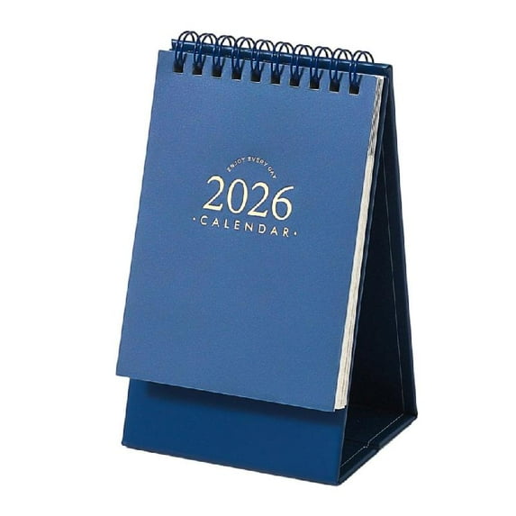 2026 Desk Calendar Twin-Coil Binding Tabletop Calendars 16 Month Runs ...
