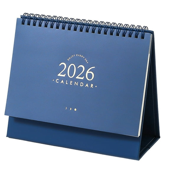 2026 Desk Calendar Twin-Coil Binding Tabletop Calendars 16 Month Runs ...