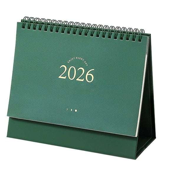 2026 Desk Calendar Twin-Coil Binding Tabletop Calendars 16 Month Runs ...