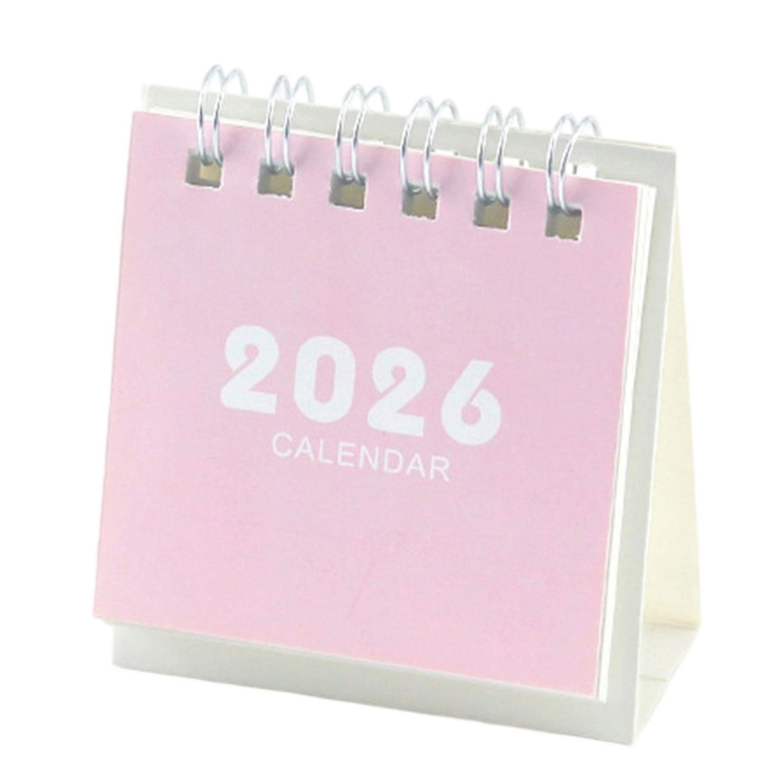 2026 Desk Calendar Twin-Coil Binding Tabletop Calendars 17 month Runs ...