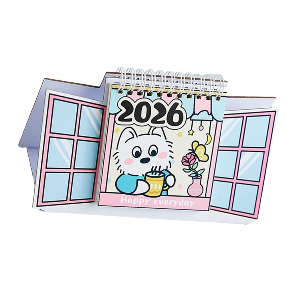 2026 Desktop Calendars Lucky Dog Desk Calendar Standing Calendar for ...