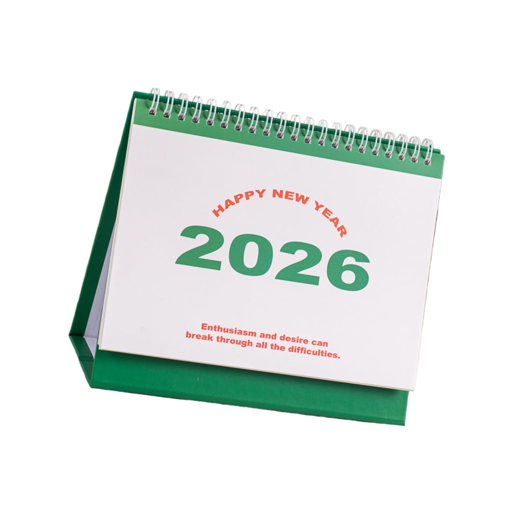 2026 Desktop Monthly Calendar 12 Month runs From January to December ...