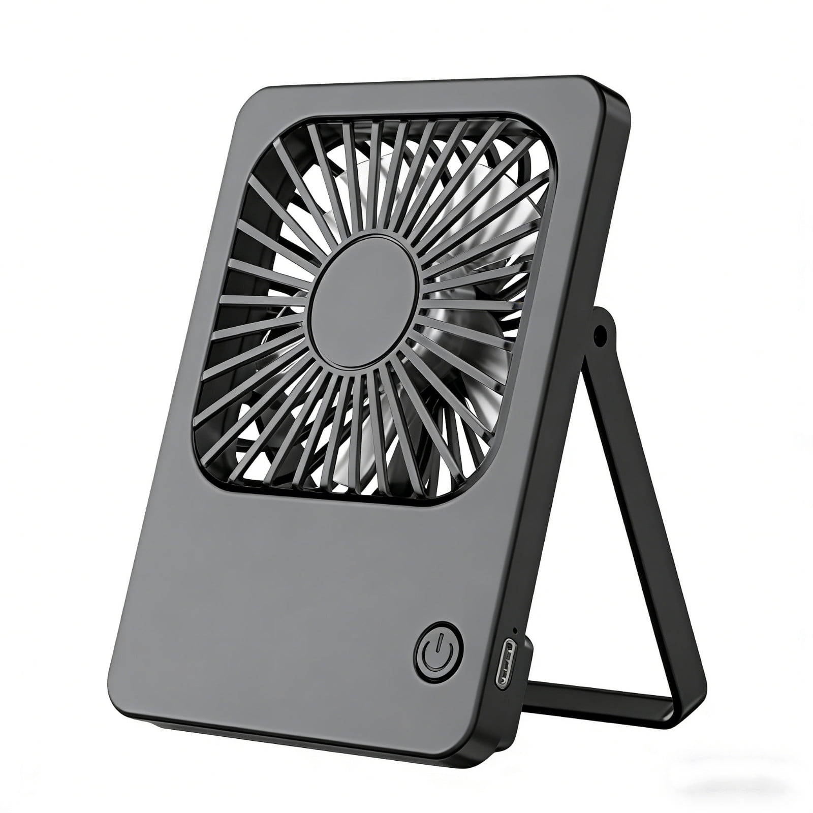 2026 Desktop Small Fan Transparent Large Wind Silent Portable Digital ...