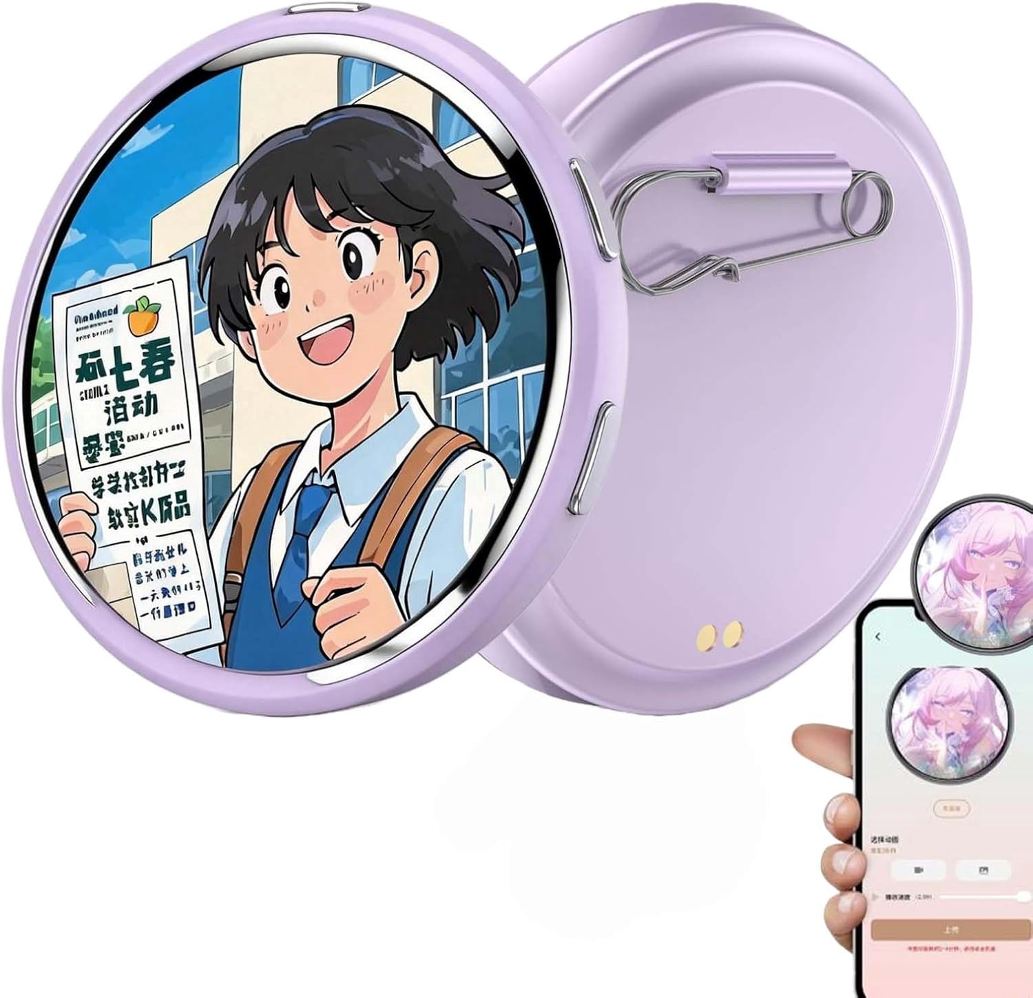 2026 Digital Badge Pin, Pixel Badge Pin, a digital badge that can ...