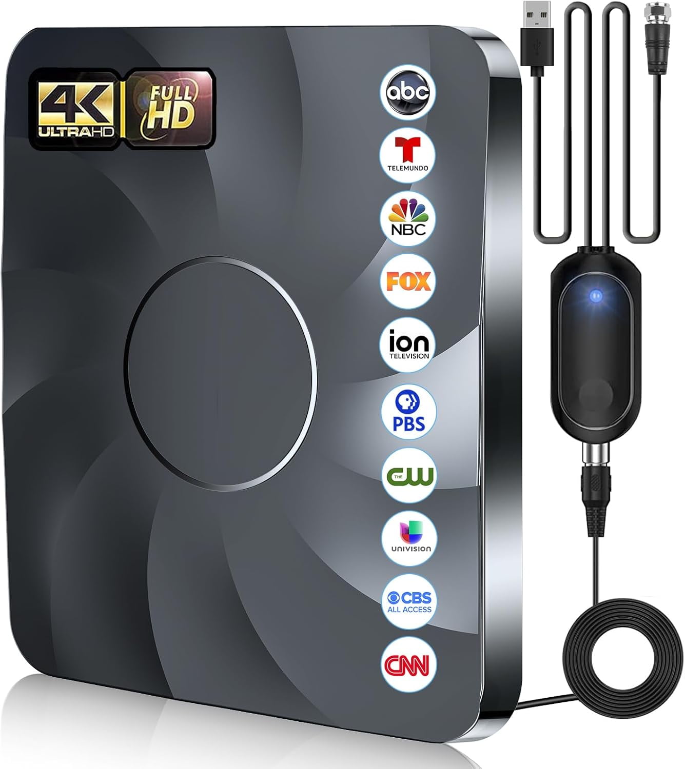 2026 Digital TV Antenna for Smart TV Indoor, 3200+ Miles Long Ran HD ...