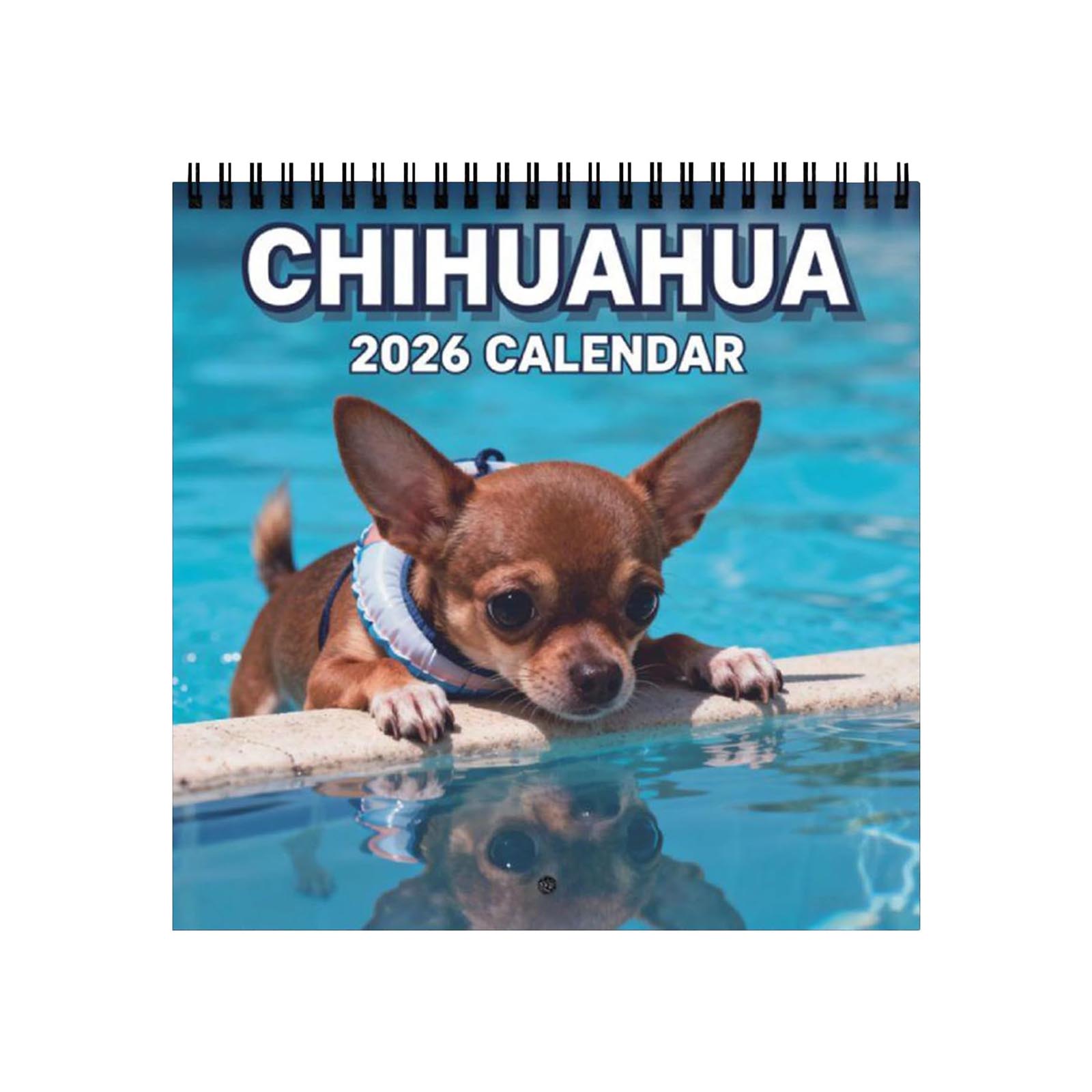 2026 Dog Themed Wall Calendar, Monthly Planner with Cute Puppy Designs ...