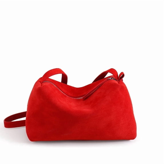 2026 Early Autumn Upgrate Thick Suede Cow Leather Long Strap Women ...
