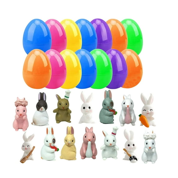 2026 Easter Decorations,Easter Egg 14-piece Bunny Ornaments - Walmart.com