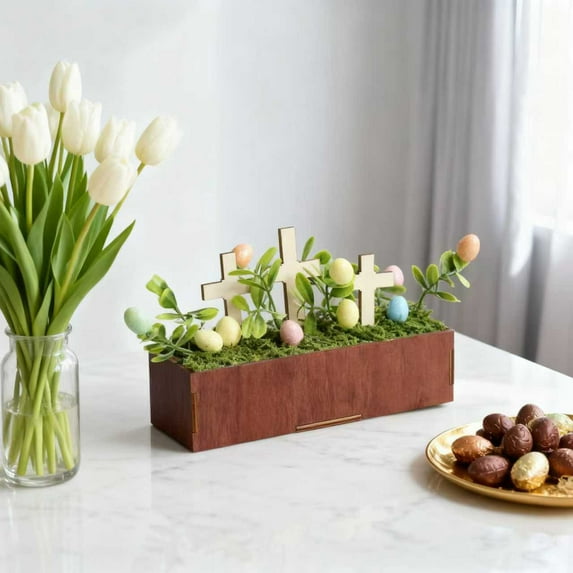 2026 Easter Decorations, Easter Egg Tabletop Terrarium Decoration With ...