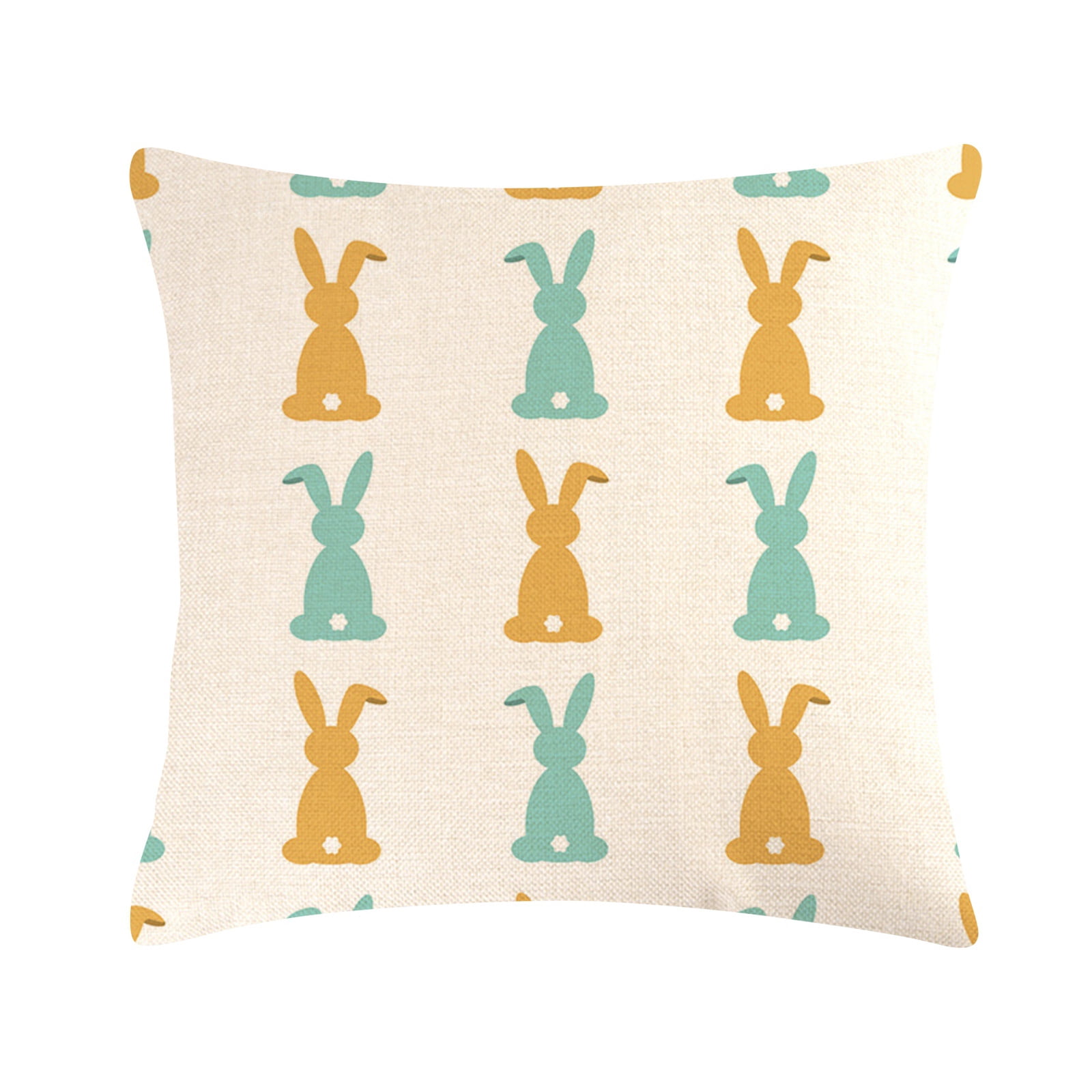 2026 Easter Pillow Covers 18x18" , Risen Bunny Floral Eggs Cute ...