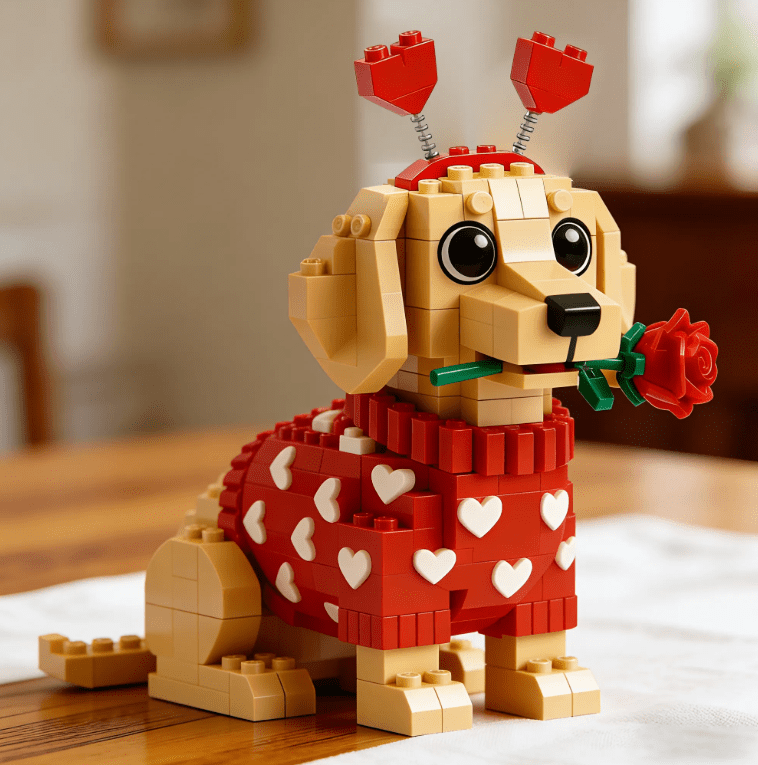 2026 Edition Labrador Brick Set Valentine's Day Plant-Based & Recycled ...