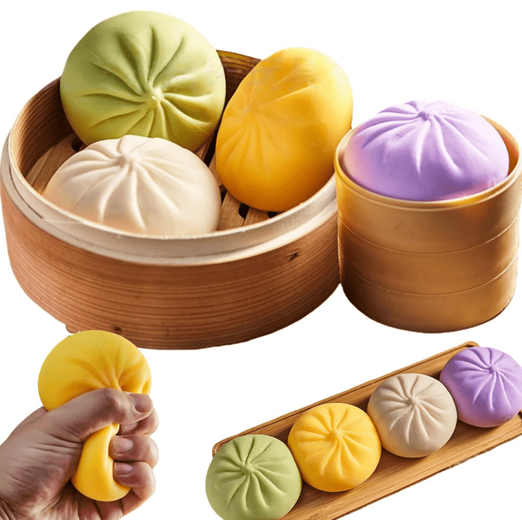 2026 Edition Mystery Dumpling Squishy, High-Quality Silicone Stress ...
