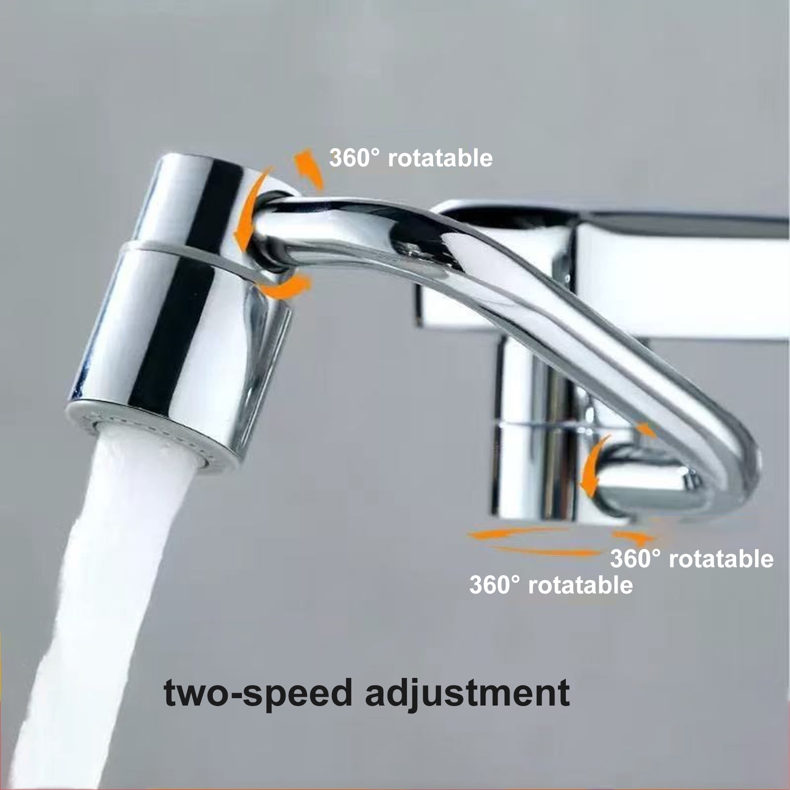 2026 Edition Rotatable Faucet Aerator, 1080° Swivel U Shaped Faucet ...