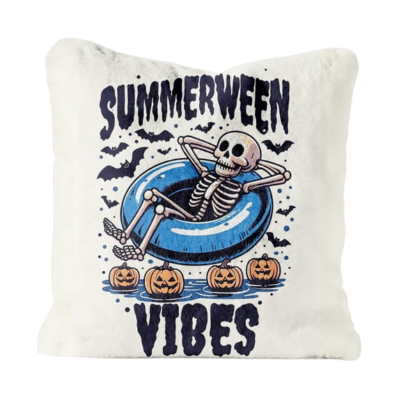 2026 Edition Summerween Plush Throw Pillow Set, Spooky Halloween Print ...