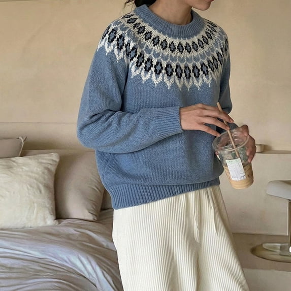 2026 European and American Autumn/Winter New Women's Light Blue Fair ...