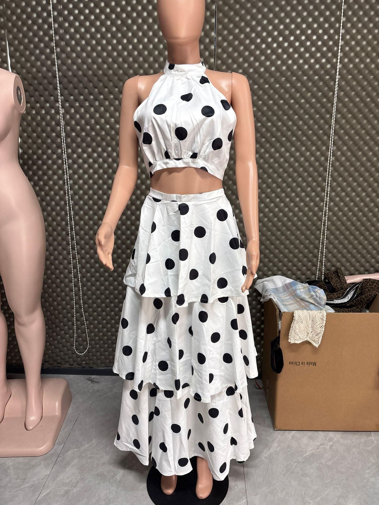 2026 European and American Summer New Style Women's Polka Dot Halter ...