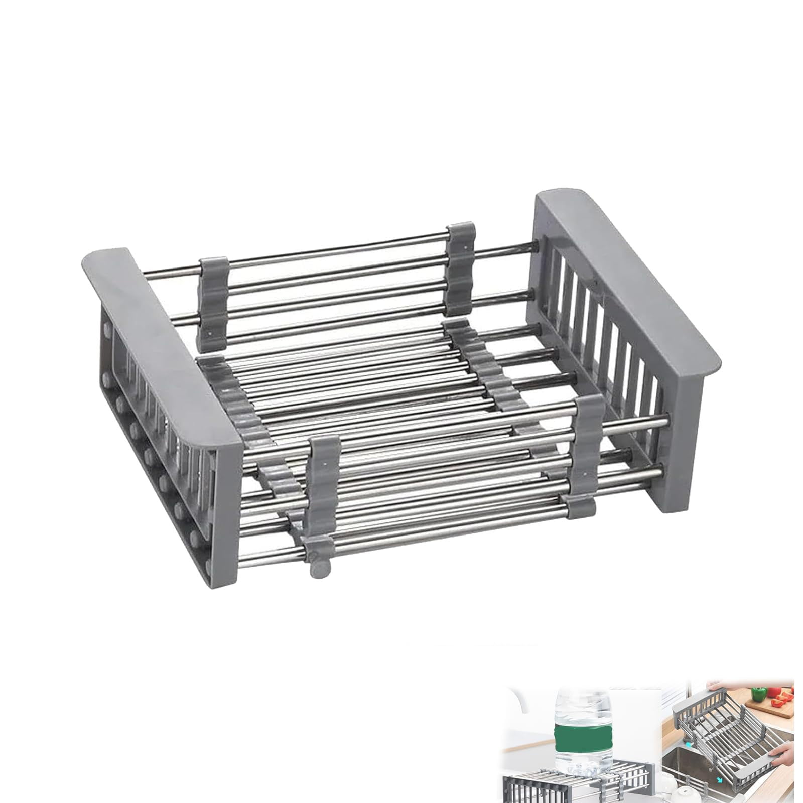 2026 Extend Kitchen Sink Drain Basket with Adjustable Boom, Retractable ...