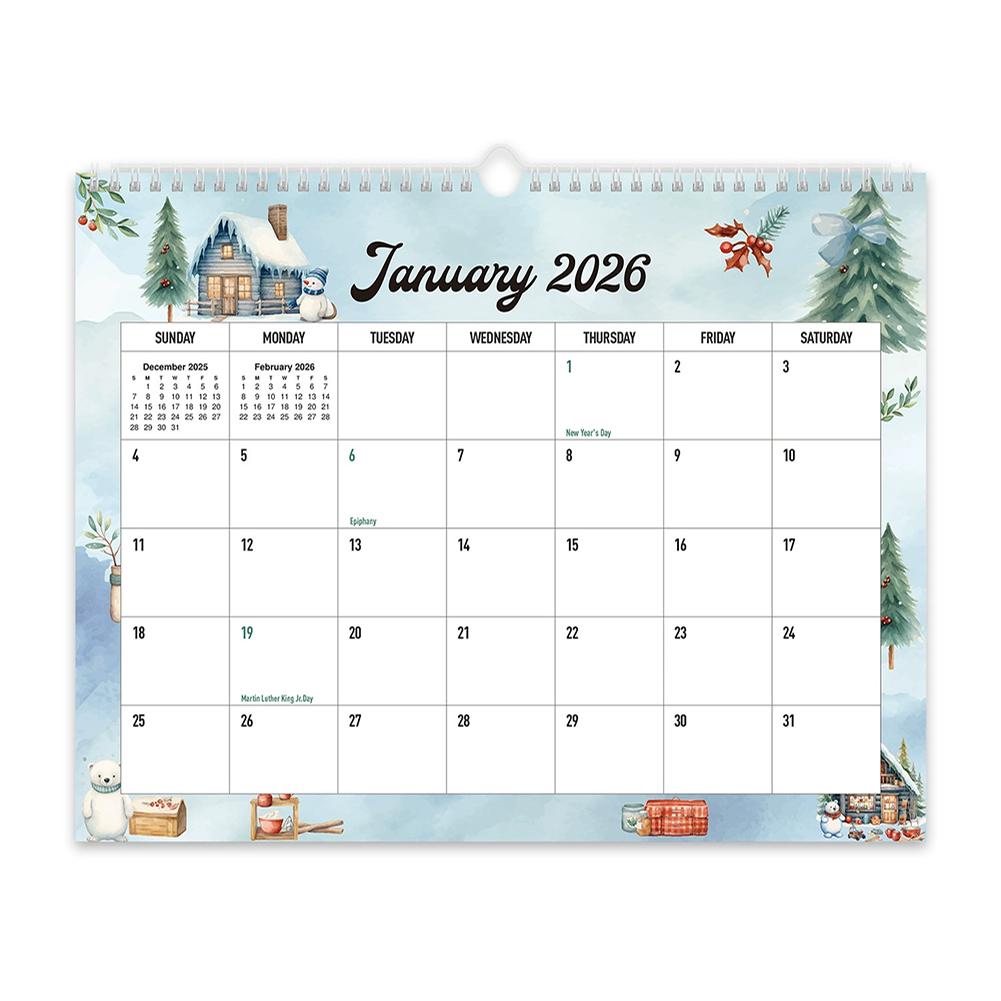2026 Family Calendar,12 Months Wall Calendar 2026 as MonthlyCalendar ...