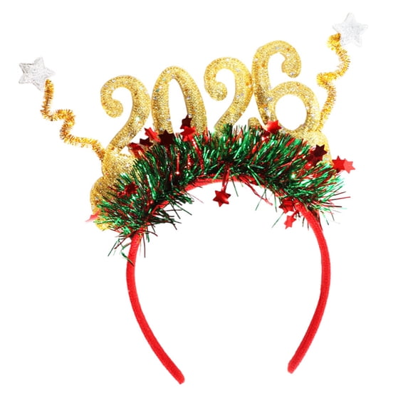 2026 Fashion Hair Hoop Birthday Party Headwear Glitters Happy Hair ...