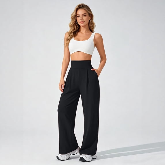 2026 Fashion Women Trousers, Soft Lightweight Wide Leg Pants, Wonderful ...