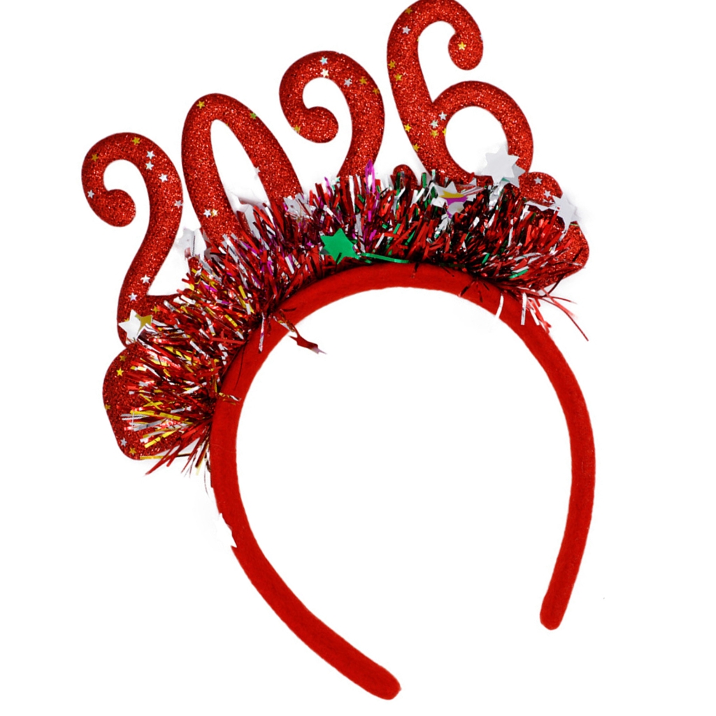 2026 Festival Glittering Headbands Sparkling Number New Year Eve's ...