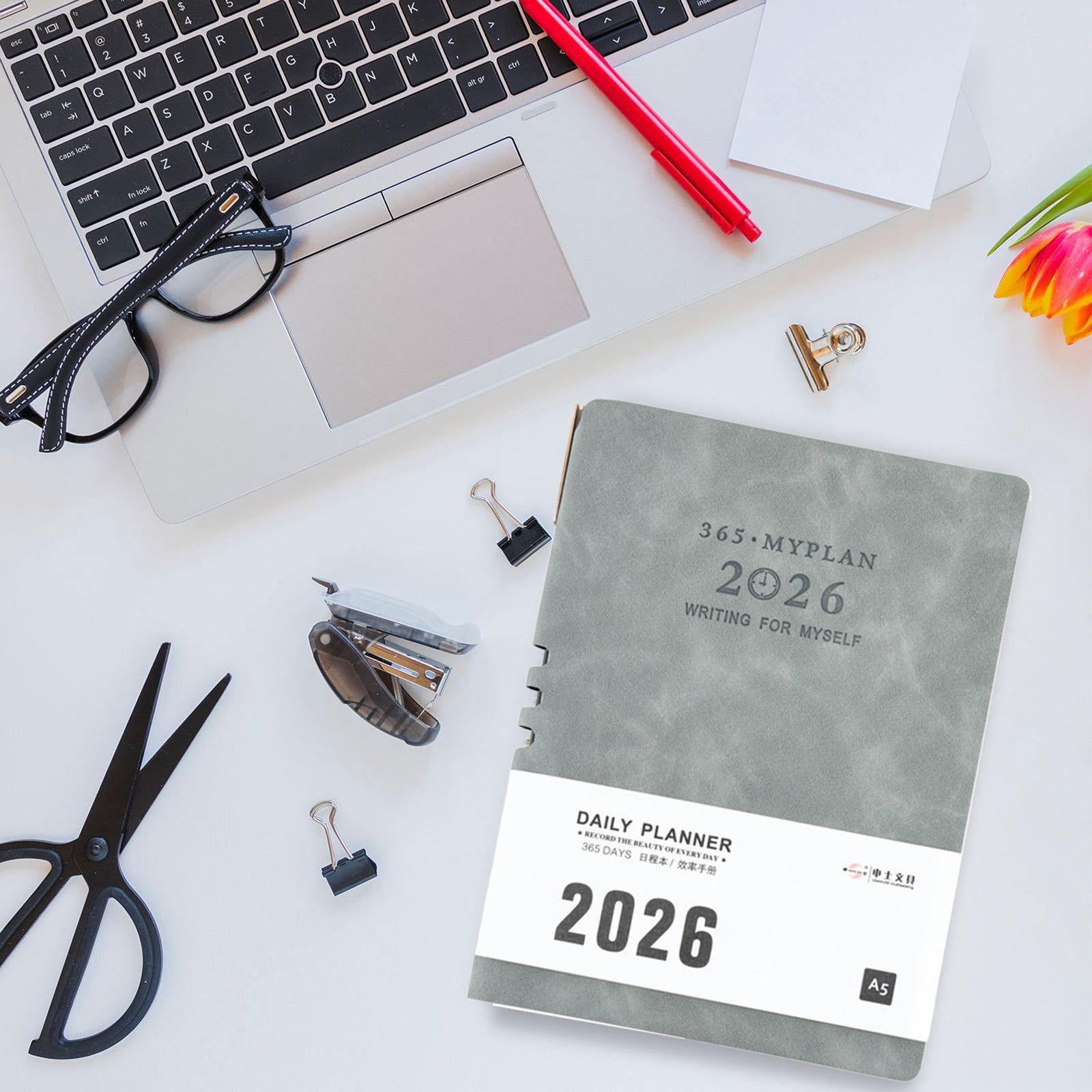 2026 Flexible Cover Planner Calendar Notebook - A5 Size, Monthly Weekly ...