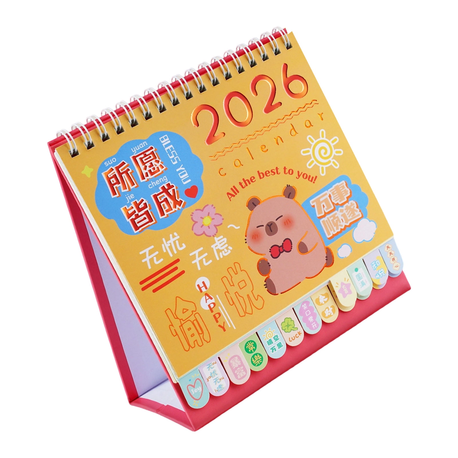 2026 Flipping Standing Desk Calendar Miniature Monthly Desktop ...