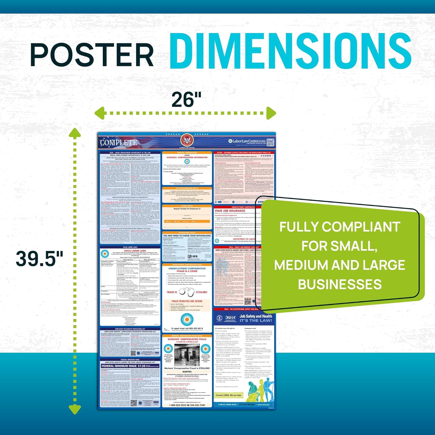 2026 Florida Labor Law Posters Bundle, English & Spanish, OSHA/EEOC ...