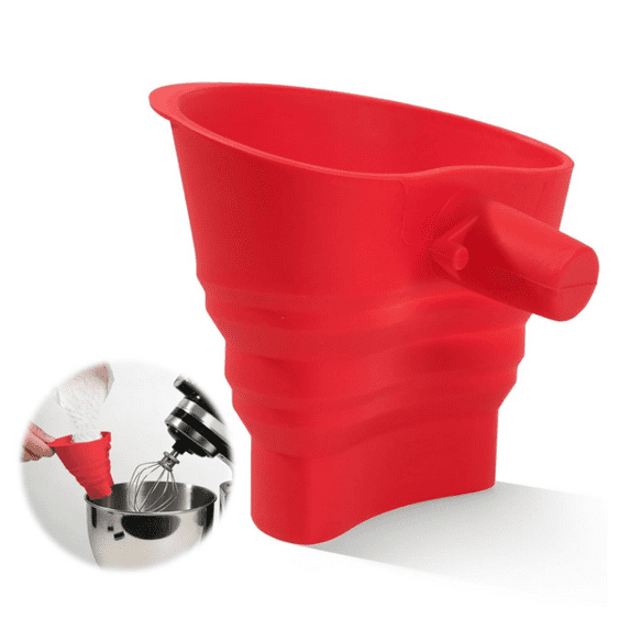 2026 Flour Funnel for Kitchen Aid Mixer, Kitchen Funnel for 4.5–5-Quart ...
