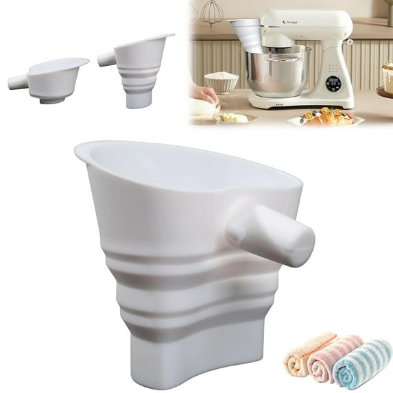 2026 Flour Funnel for KitchenAid Mixer | Food-Grade Silicone, Stand ...