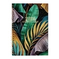 2026 Flower Print Twin Coil Binding Planner Journal for Note Taking and ...