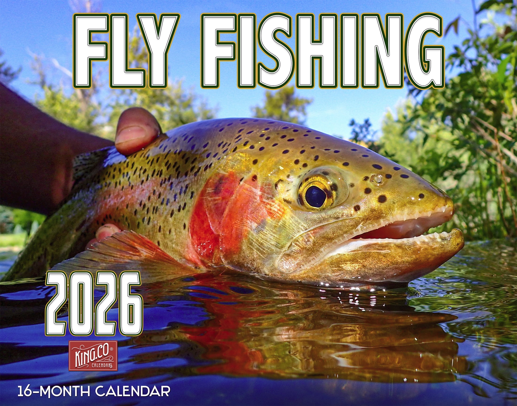 2026 Fly Fishing Wall Calendar 16-Month X-Large Size 14x22, Fishing ...