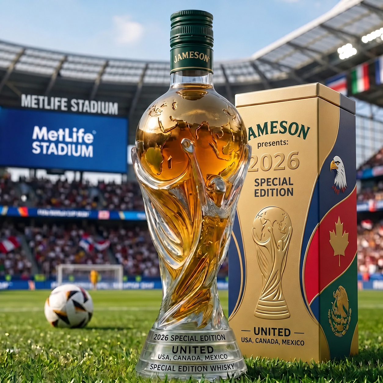 2026 Football Cup Special Edition Whisky Bottle Luxury Football Fan ...