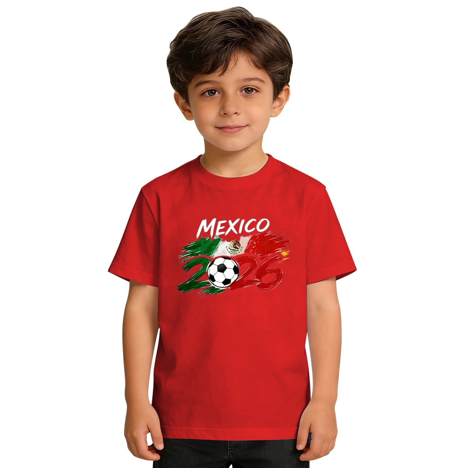 2026 Football Fan T-Shirt, Boys Casual Graphic Top - Walmart.com