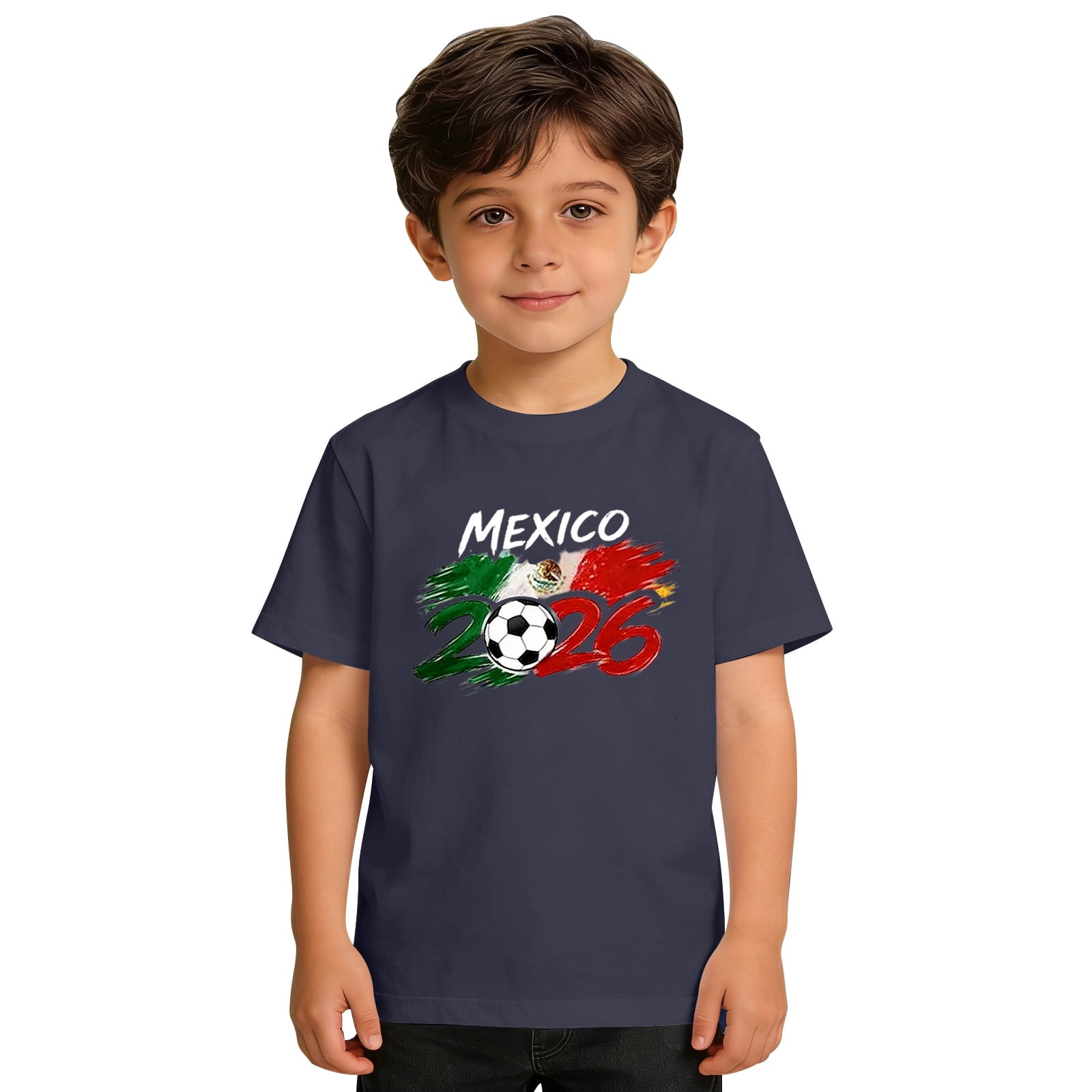 2026 Football Fan T-Shirt, Boys Casual Graphic Top - Walmart.com
